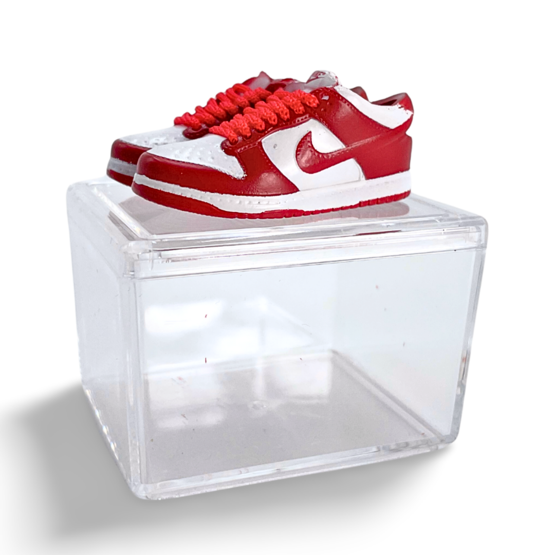 Miniature Sneakers - Nike Dunk Low Next Nature White Gym Red